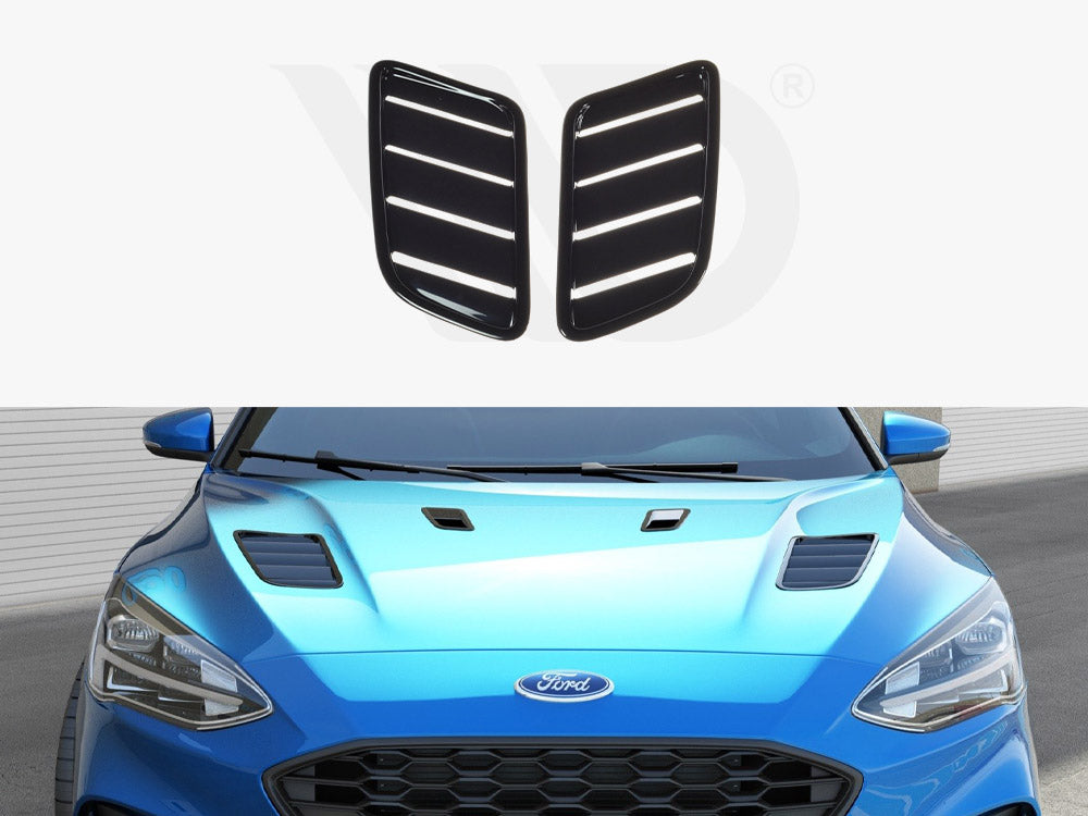 MAXTON DESIGN Bonnet Vents (Bigger Ones) Ford Focus Mk4 ST / ST-Line ...